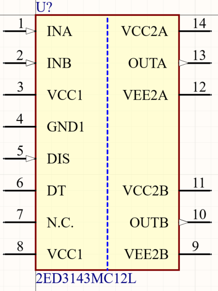 Infineon 2ED3143MC12LXUMA1: Symbol, Footprint, 3D STEP Model | Ultra Librarian