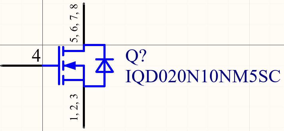 Infineon IQD020N10NM5SCATMA1: Symbol, Footprint, 3D STEP Model | Ultra ...